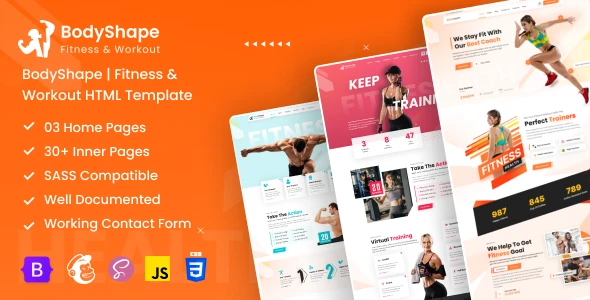 OneSmartSite | Designs » BodyShape - Fitness, Workout & Gym HTML Template