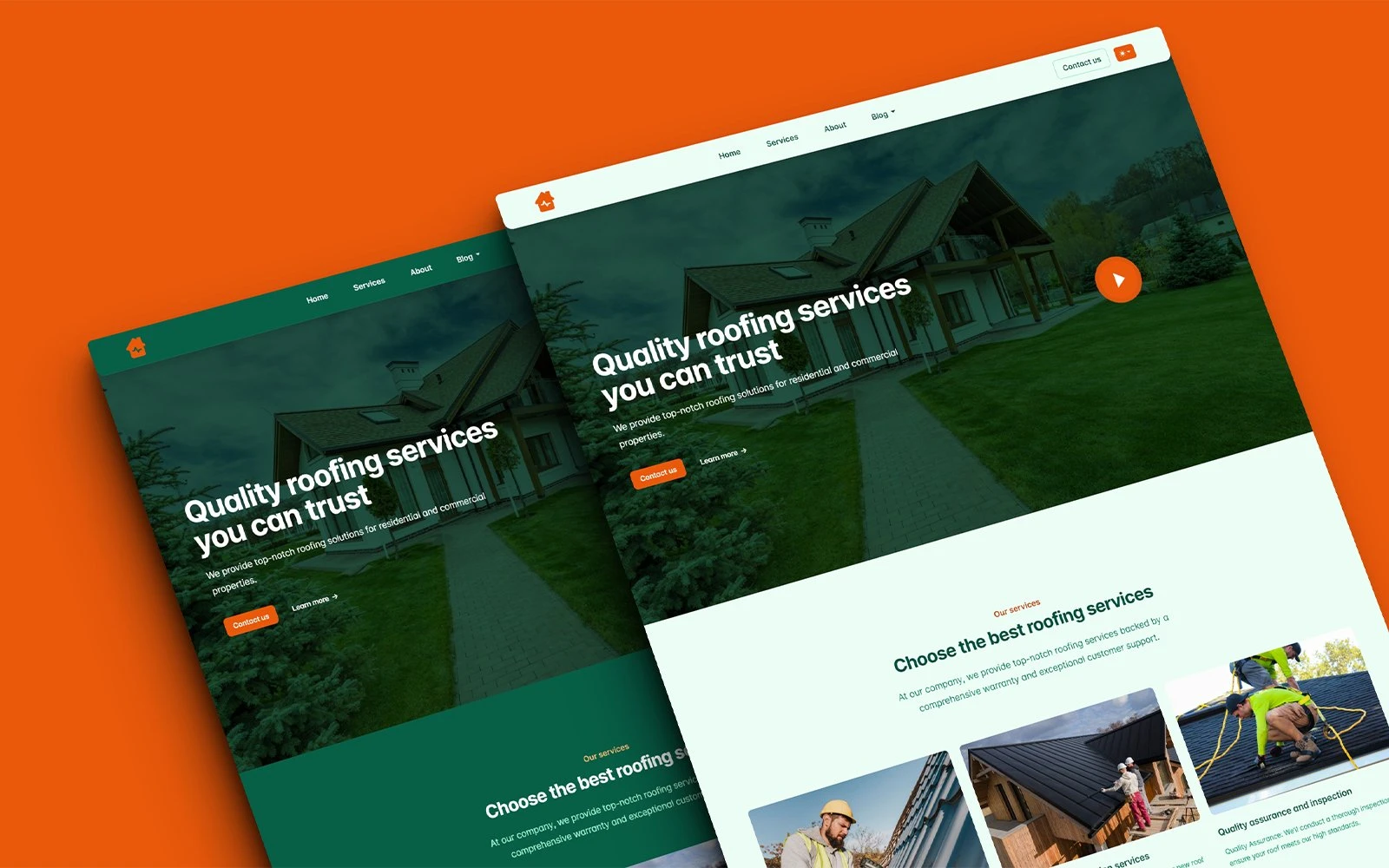 OneSmartSite | Designs » Roofwave - Your Ultimate Roofing Solution HTML ...