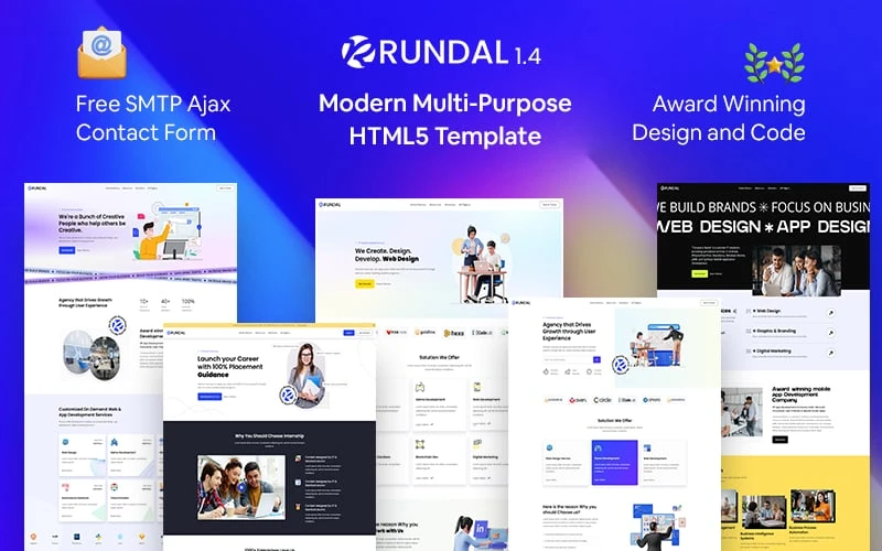 OneSmartSite | Designs » Rundal - Modern Multi-Purpose HTML5 Template